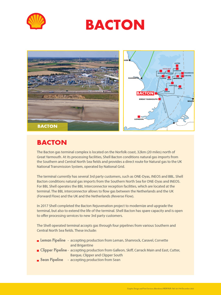 Bacton Gas Terminal Overview | PDF | Hydrocarbons | Gases