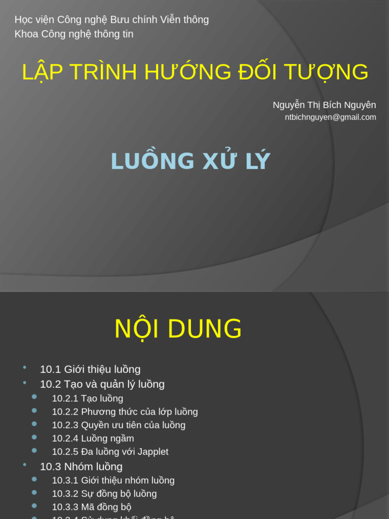 Lap Trinh Huong Doi Tuong - T11 | PDF