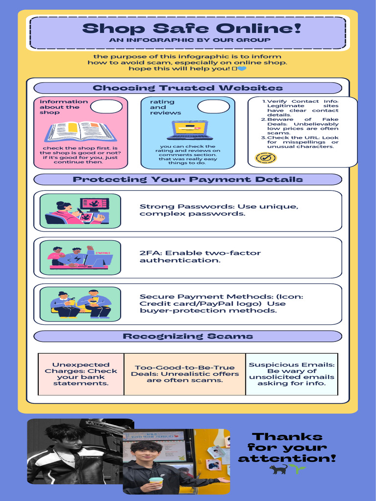Online Shopping Safety Tips Infographic | PDF | Security Technology ...