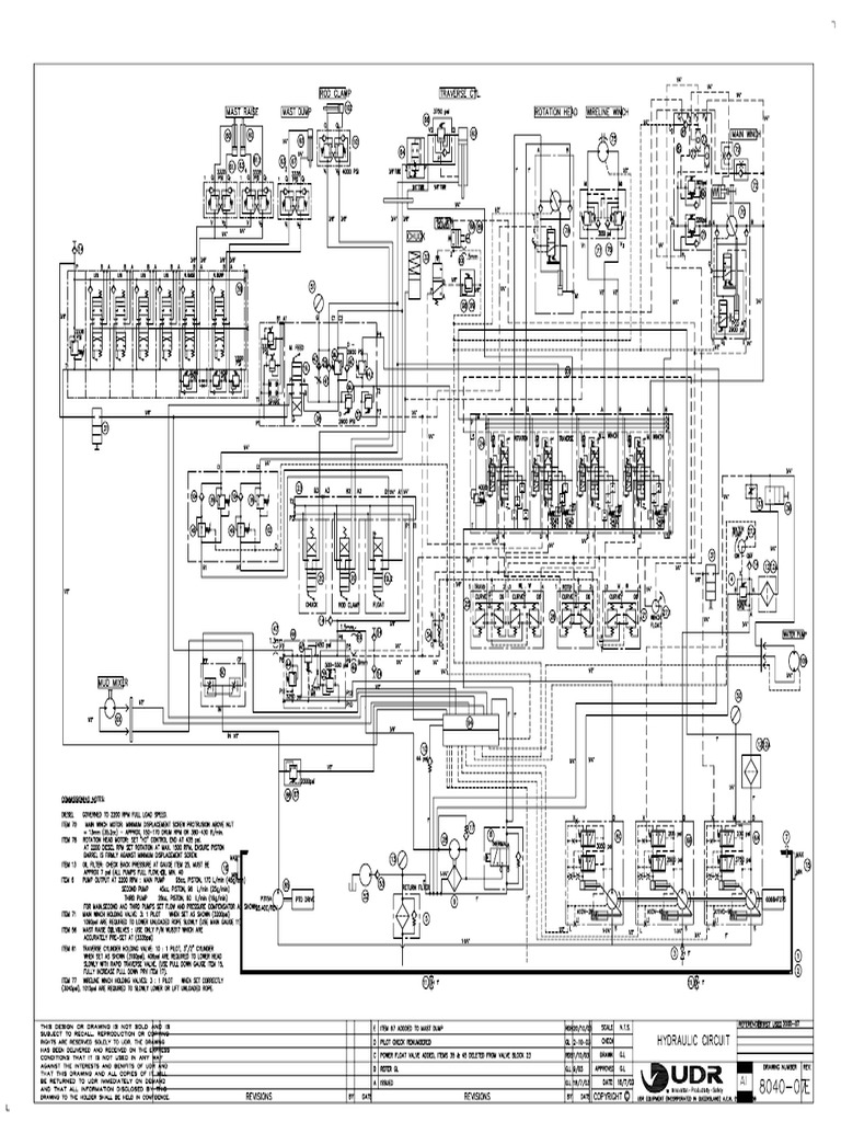 8040 07 KM Hyd Schematic | PDF