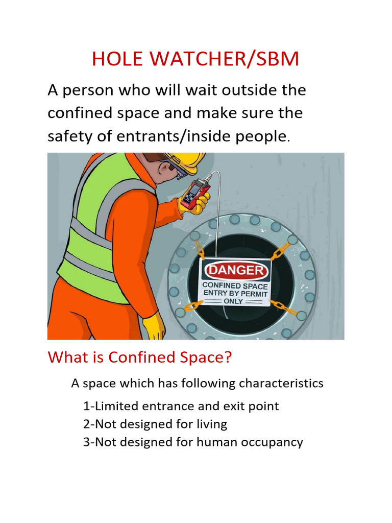 HOLE WATCH | PDF | Personal Protective Equipment | Occupational Safety ...