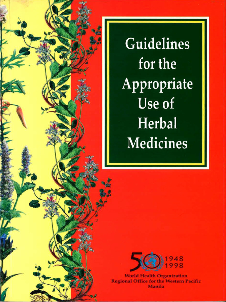 Guidelines for Herbal Medicine Use | PDF | Pharmacology | Health Sciences