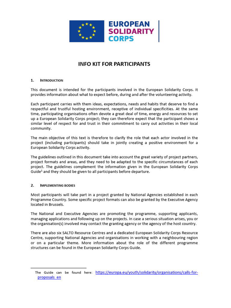 Info Kit Corps 2021 | PDF | Mentorship | Risk