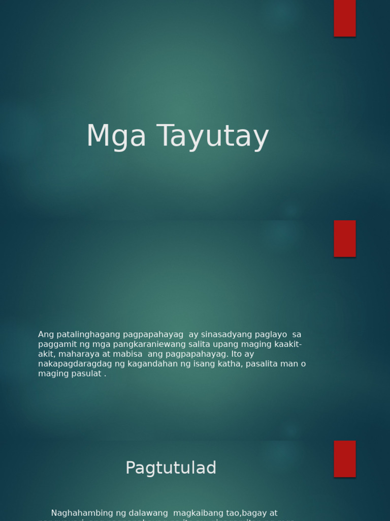 Mga Tayutay | PDF