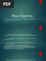Mga Halimbawa NG Idyoma | PDF