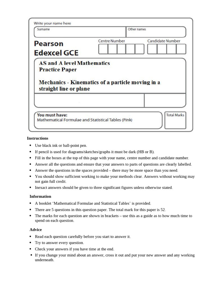 Physics Exam: Particle Motion Problems | PDF | Acceleration | Velocity