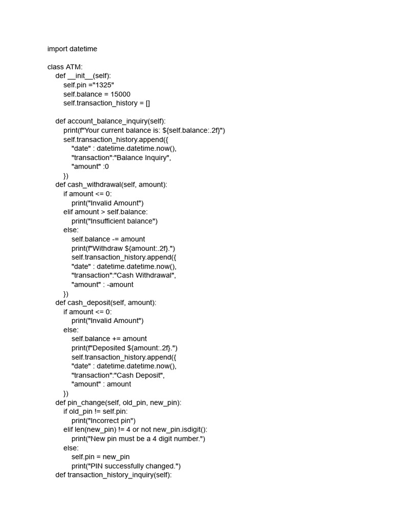 atm 1 | PDF | Automated Teller Machine | Banking Technology