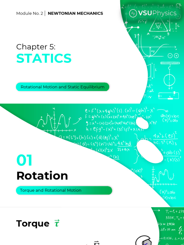 ESci114 - M2C5 (Statics) Midyear | PDF | Torque | Rotation Around A ...