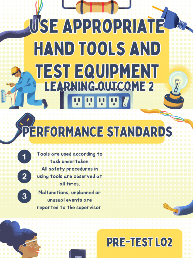 Use Appropriate Hand Tools and Test Equipment | PDF