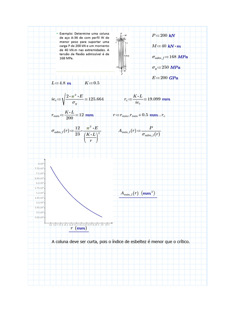 Exercicio Flambagem Projeto | PDF