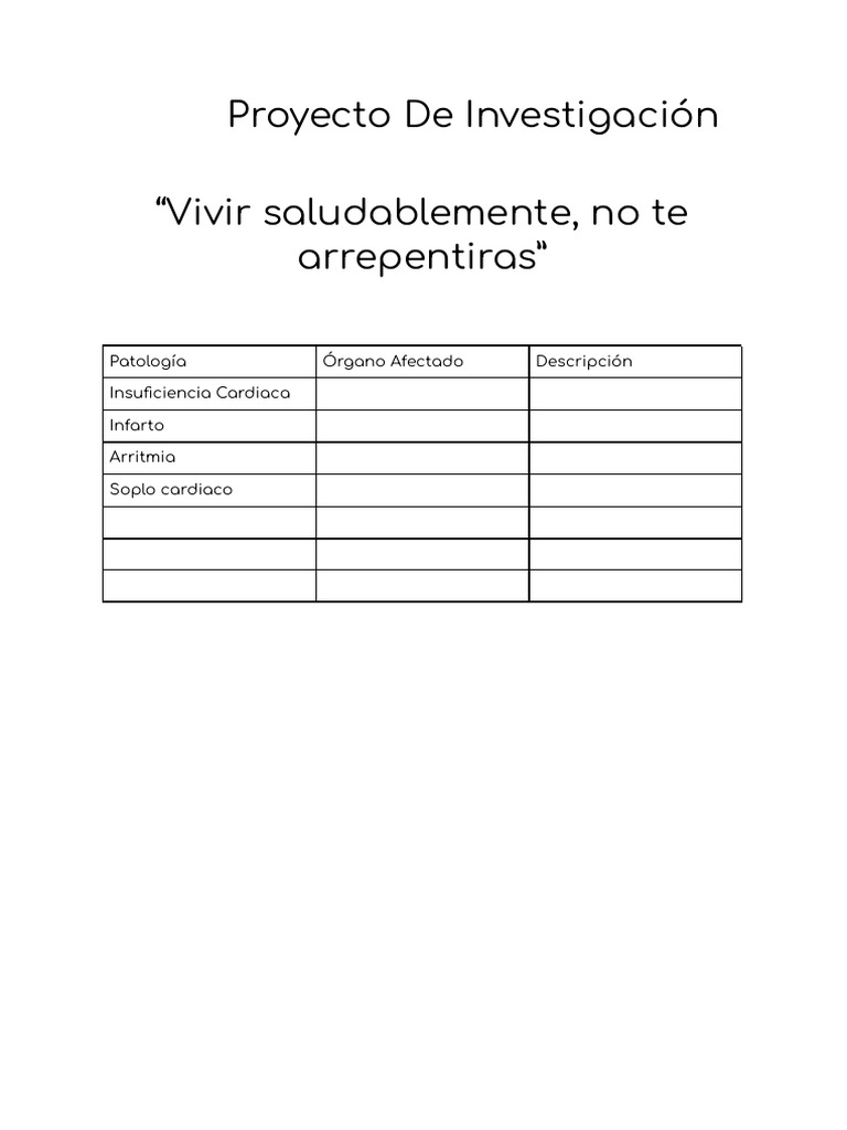 Proyecto de Investigación | PDF