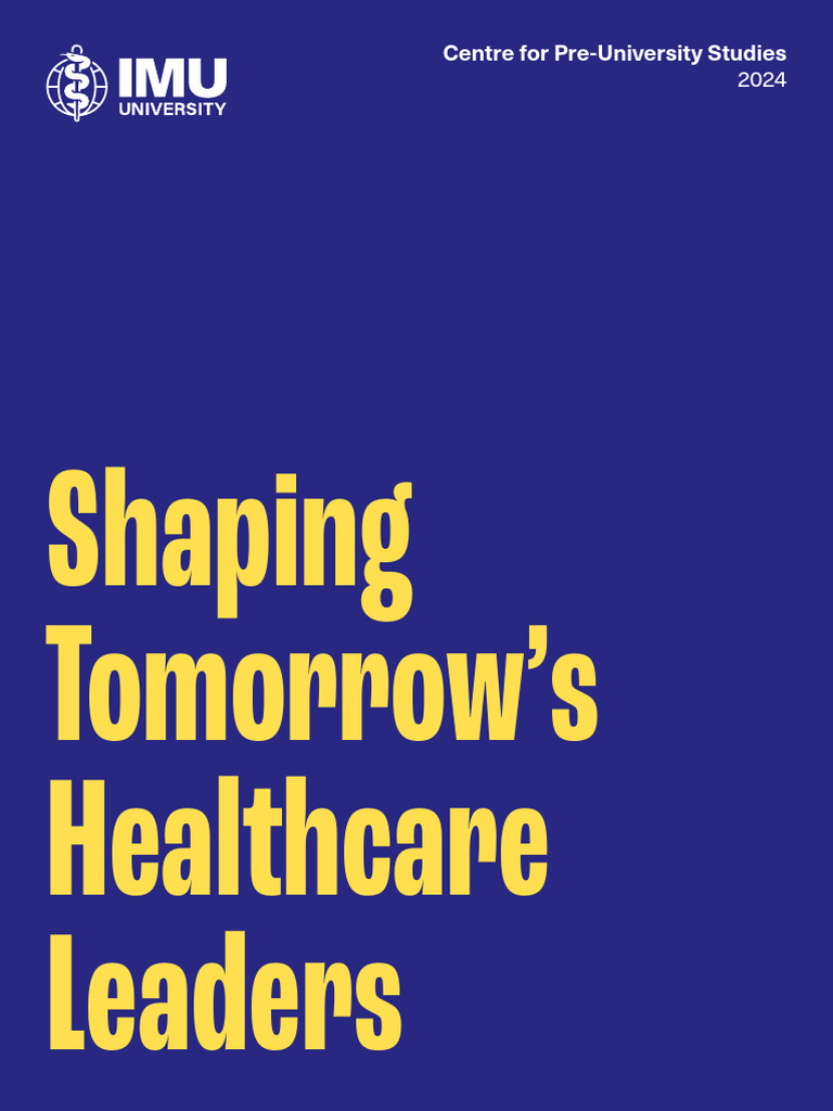 IMU Pre-University Healthcare Programs | PDF | Educational Stages