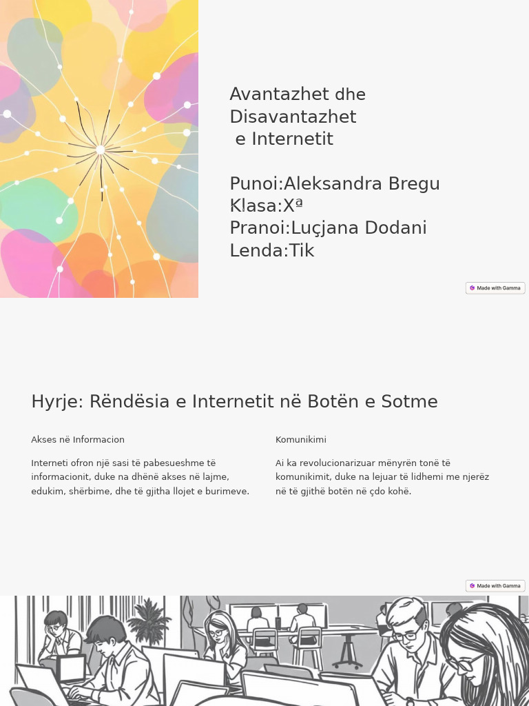 Avantazhet Dhe Disavantazhet e Internetit | PDF