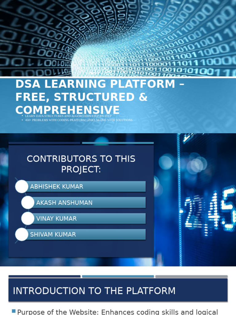 Dsa Learning Platform - Free J Structured 0 | PDF