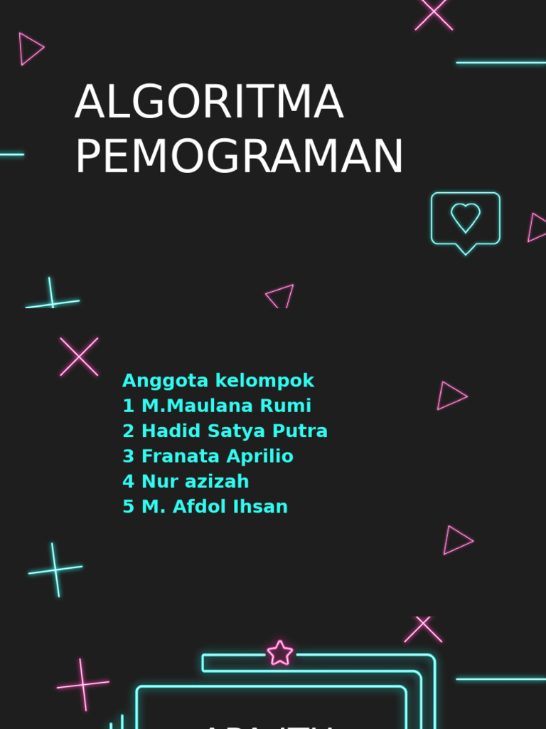 Ppt Kelompok 1 Algoritma Pemograman | PDF