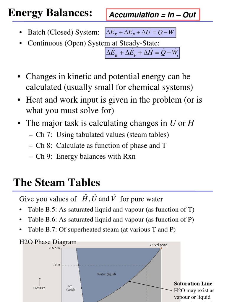 EnergyBalancesCh7 Lec 2 | PDF | Enthalpy | Steam
