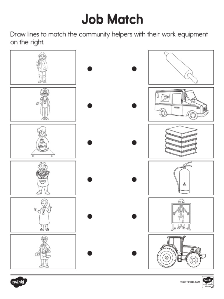 Match Community Helpers to Equipment | PDF