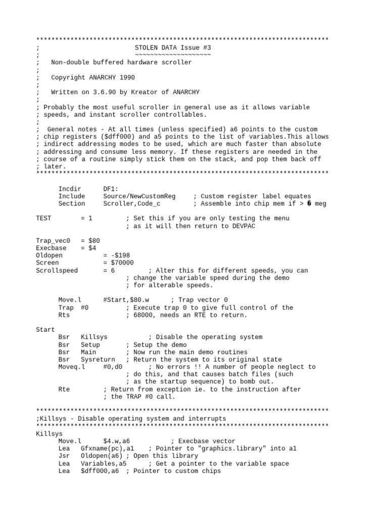 Scroller S | PDF | Computer Programming | Computer Engineering