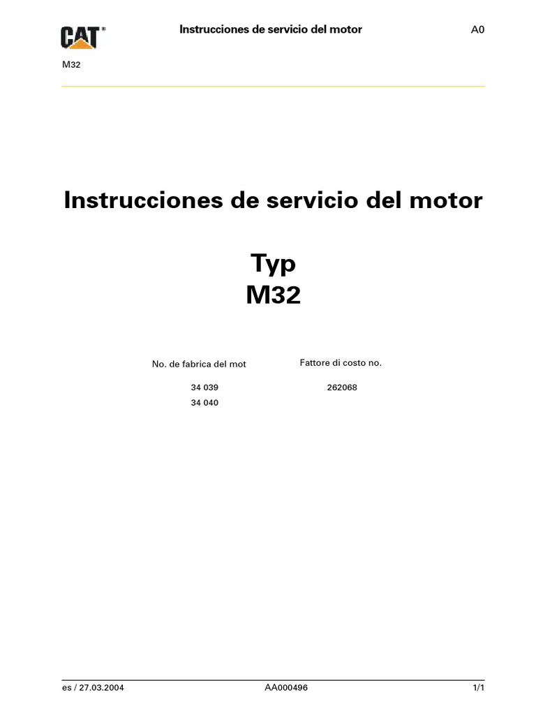 Manual MaK 16CM32 Español. | PDF