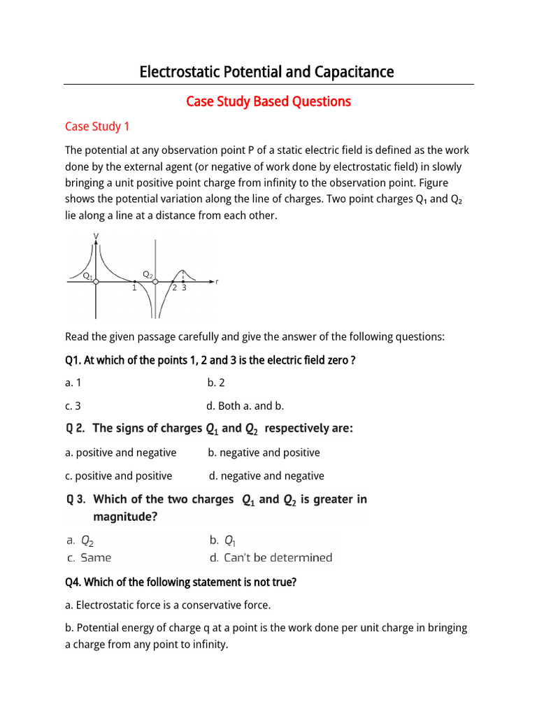 Potential | PDF | Electric Field | Capacitance