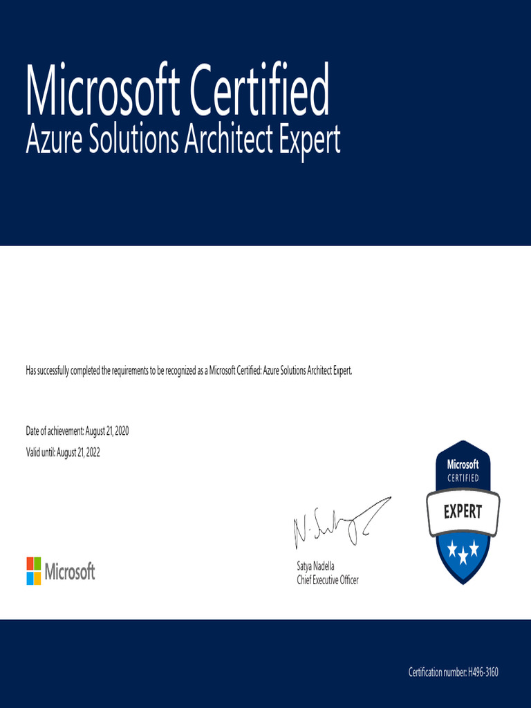 Azure Solution Architect | PDF