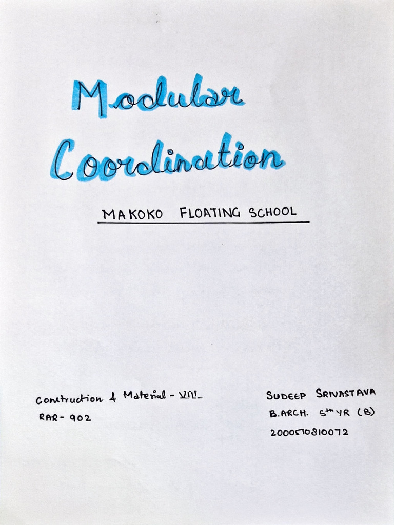 Modular Coordination in Architecture | PDF