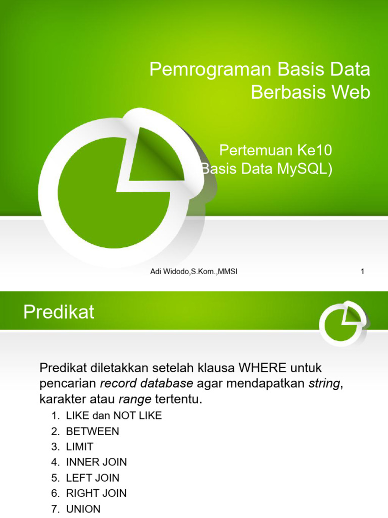 Pemograman Web Pertemuan 10 | PDF