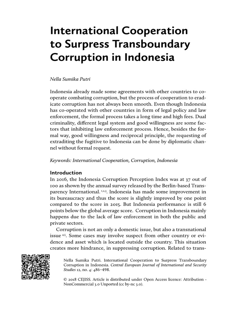 29 International Cooperation To Surpress Transboundary Corruption in ...