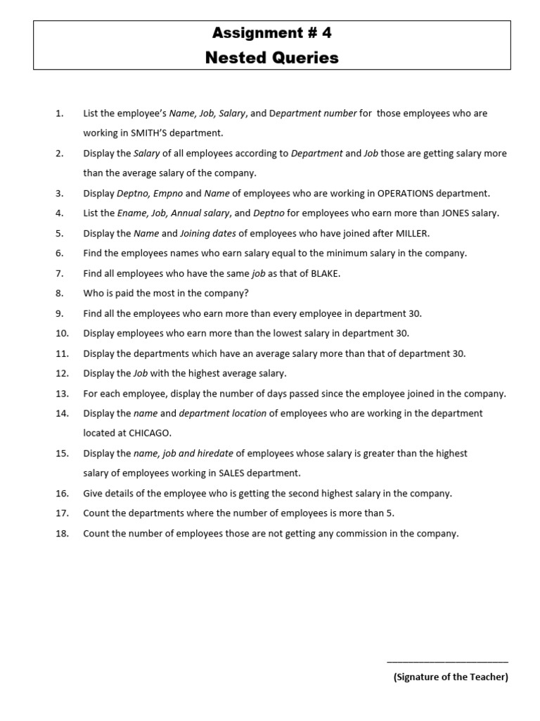 dms_67a5c1fac691aA4 - Nested Query | PDF