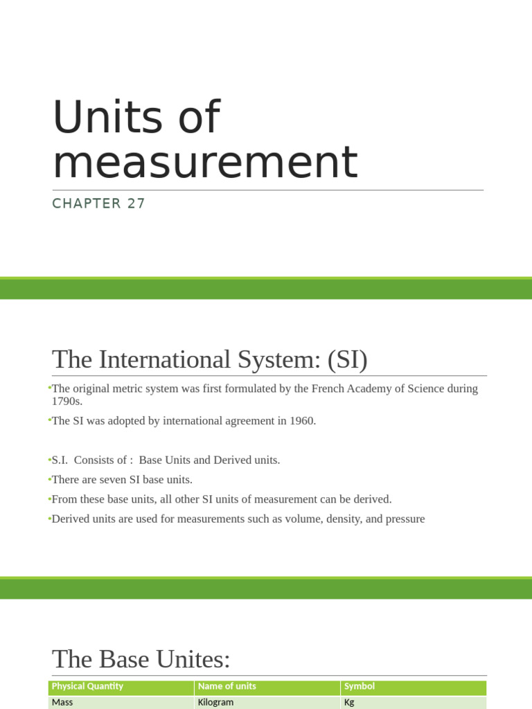 Units of Measurement | PDF | Fahrenheit | Litre