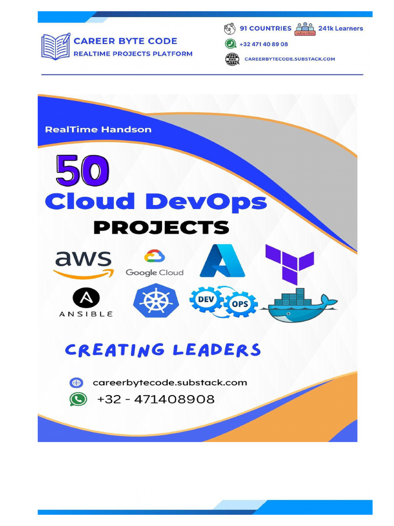 50 Cloud DevOps Realtime Projects | PDF | Amazon Web Services | Microsoft Azure