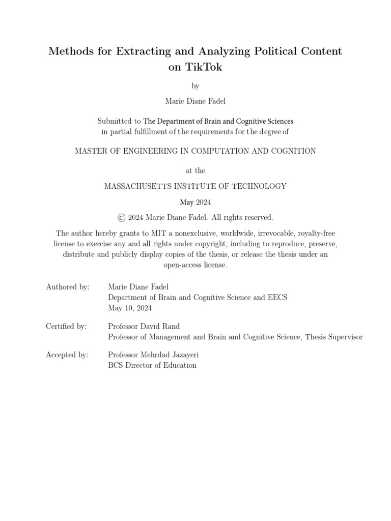 Fadel Mdfadel Meng Bcs 2024 Thesis | PDF | Social Media | Popular Culture & Media Studies