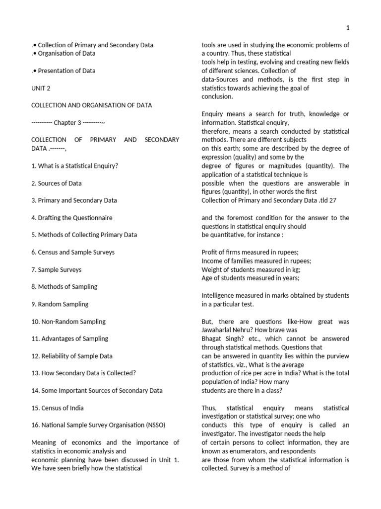 Data Collection & Organization Guide | PDF | Survey Methodology ...