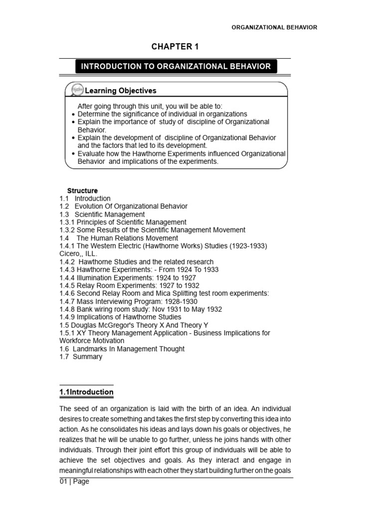 Organisational Behaviour | PDF | Organizational Behavior | Motivation