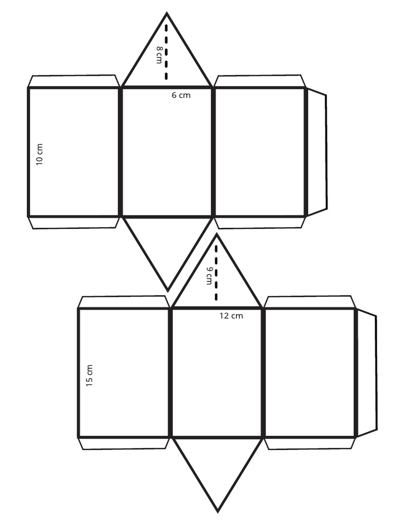 Jaring-Jaring Prisma Segitiga | PDF