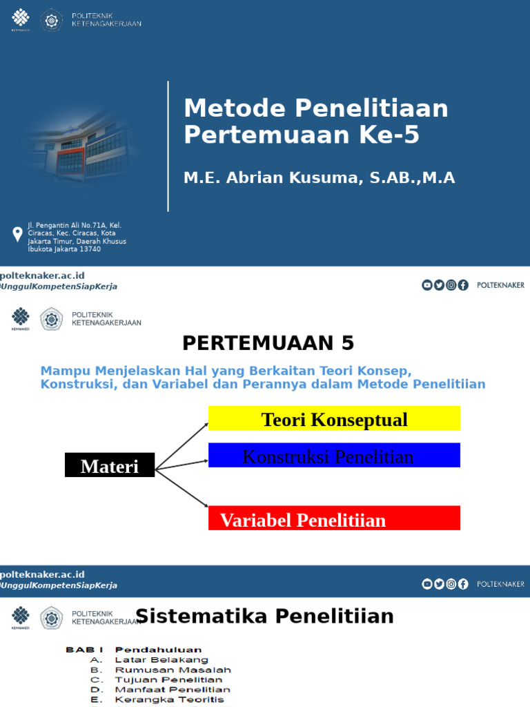 Pertemuan 5 - Metode Penelitiaan | PDF