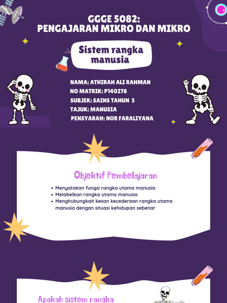 MANUSIA - SISTEM RANGKA MANUSIA PRESENTATION | PDF