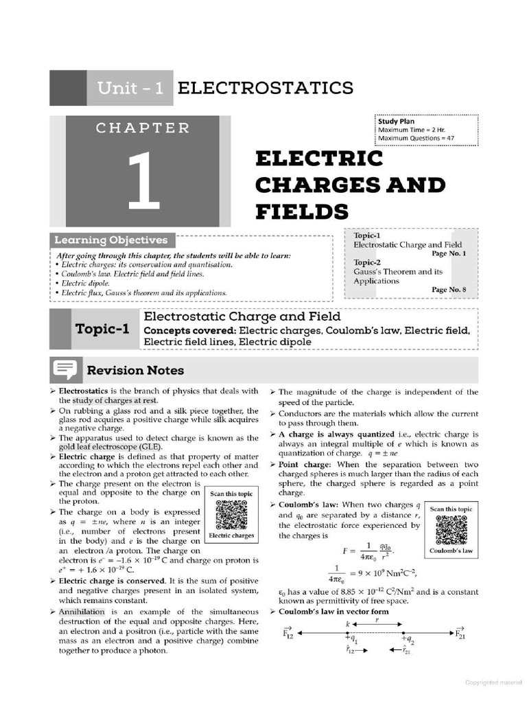 CHPTR - 1.physics Sample Paper PDF | PDF