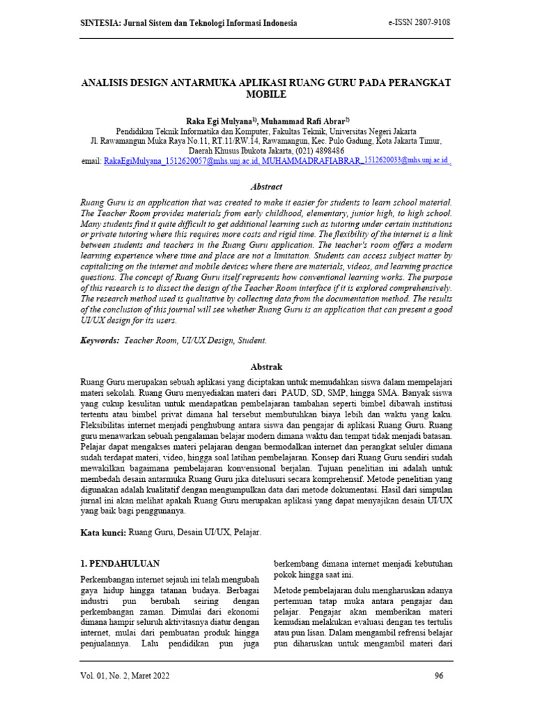 Sintesia, (96-101) Raka Egi Mulyana, Muhammad Rafi Abrar | PDF