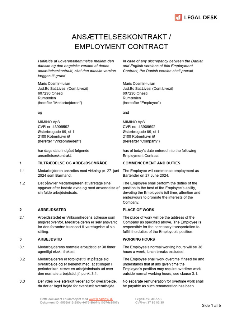 Contract | PDF