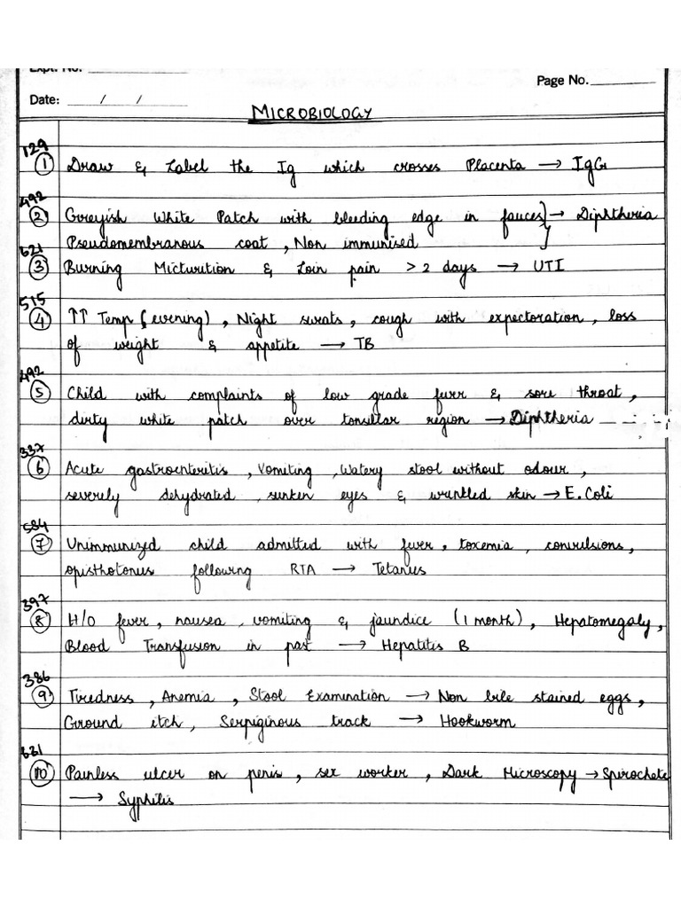 Microbiology Important Long Answers | PDF