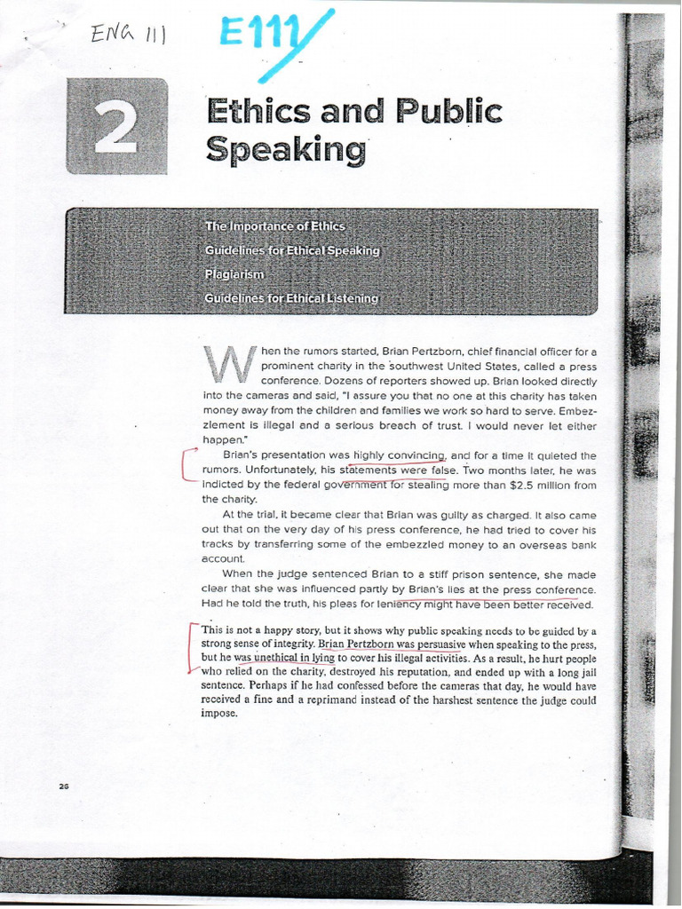 E111, Ethics Chap. | PDF