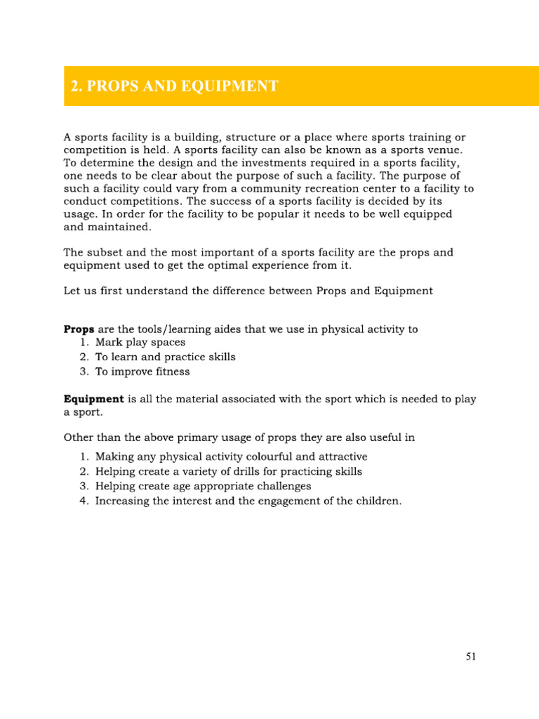 Props and Eqp | PDF