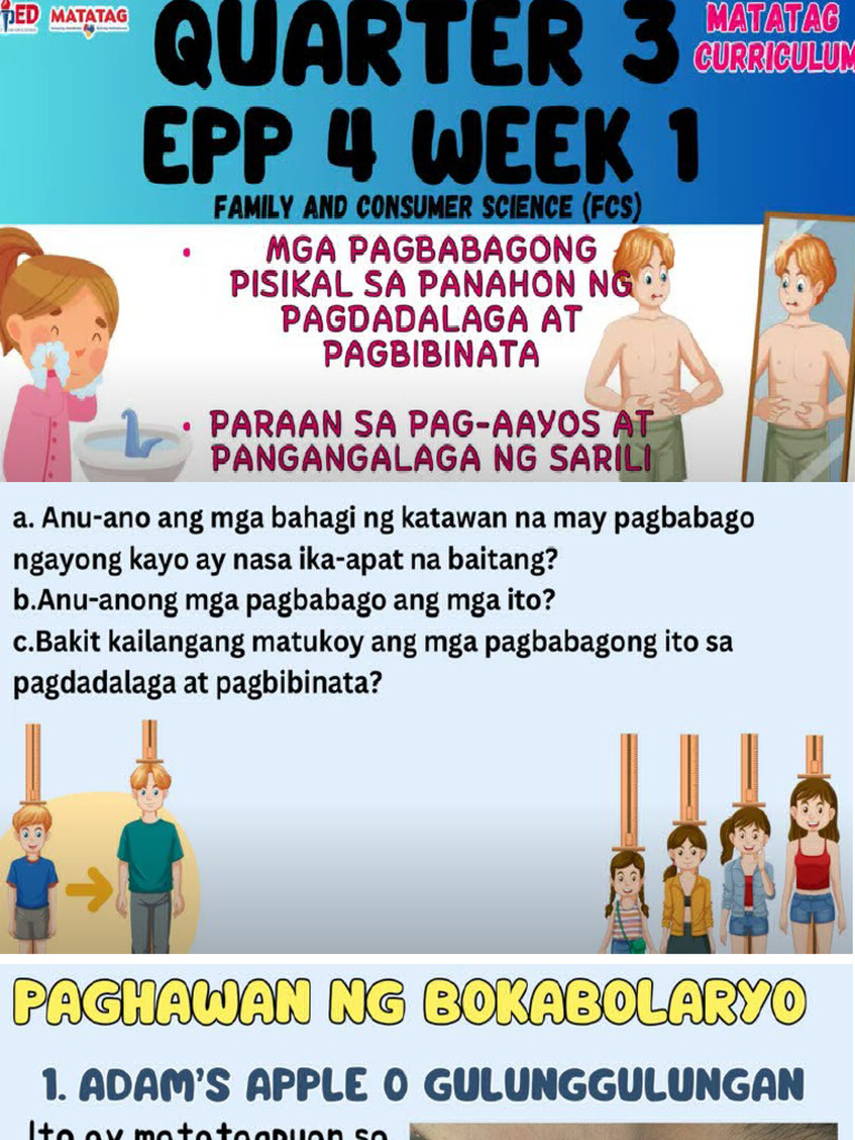 3RD QRT - Epp 4 | PDF