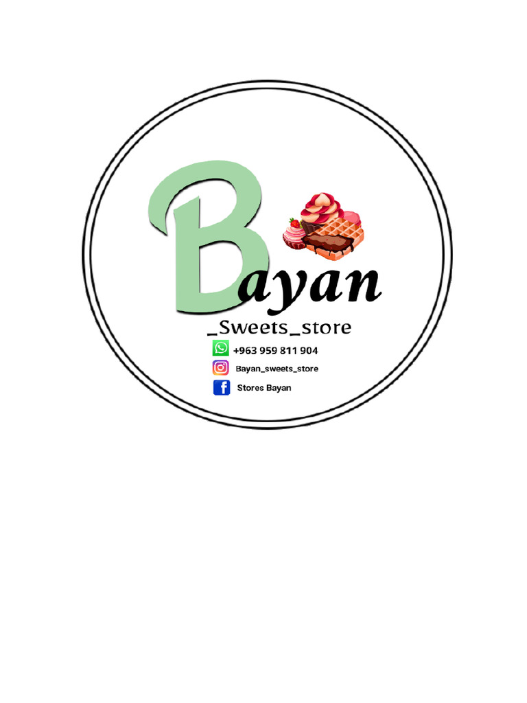 Bayan - Sweets - Store 1 | PDF