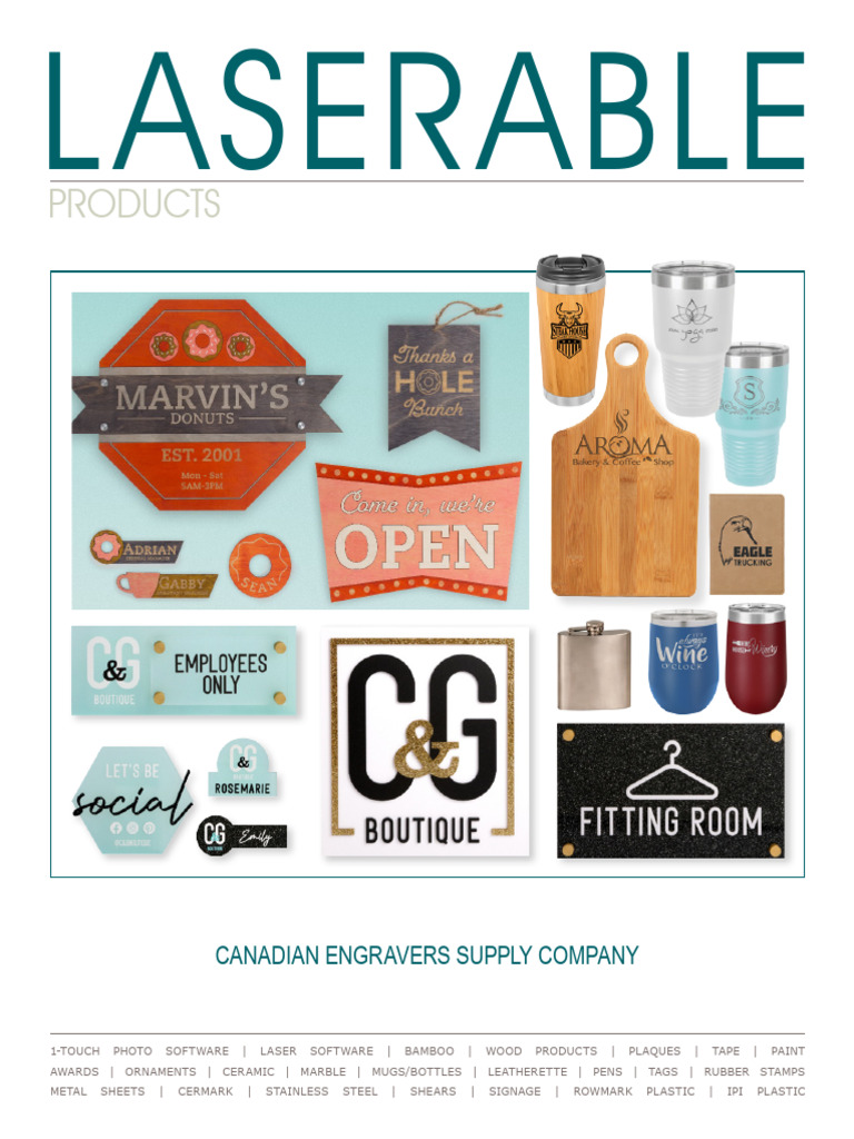 Laserable Products Catalog | PDF | Receipt | Credit Card