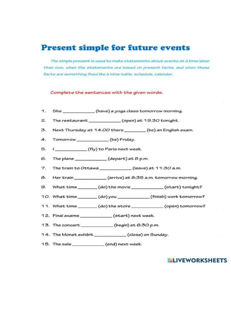 Present To Show Future Tense 2 | PDF