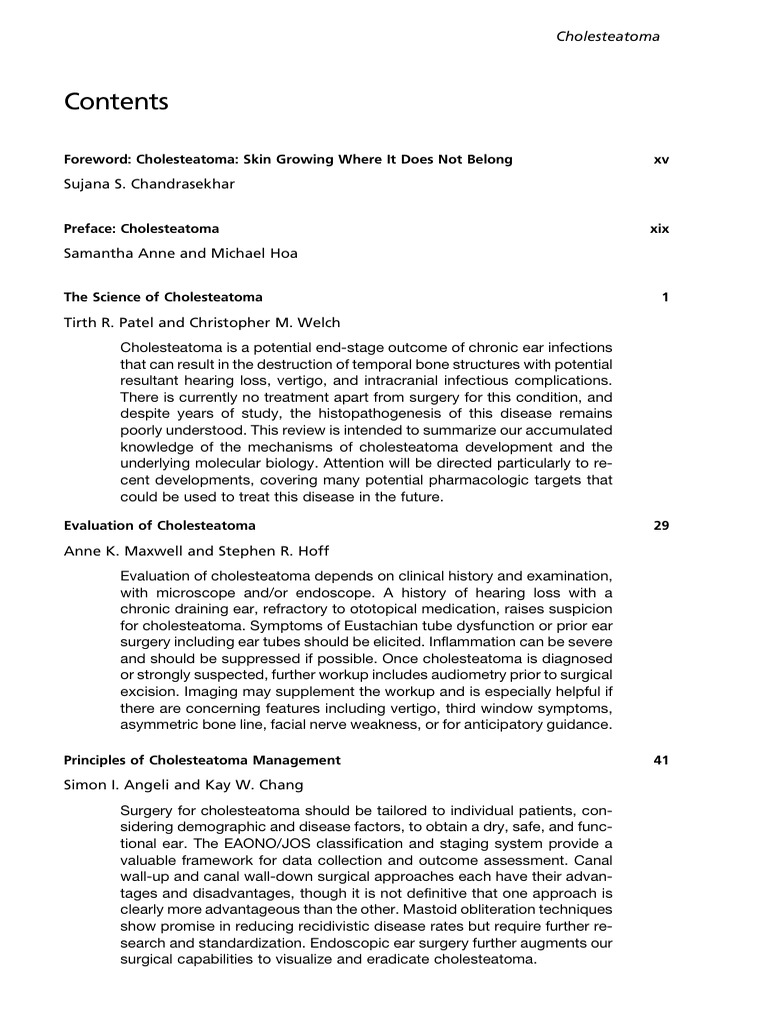 Contents_otc | PDF | Surgery | Human Head And Neck