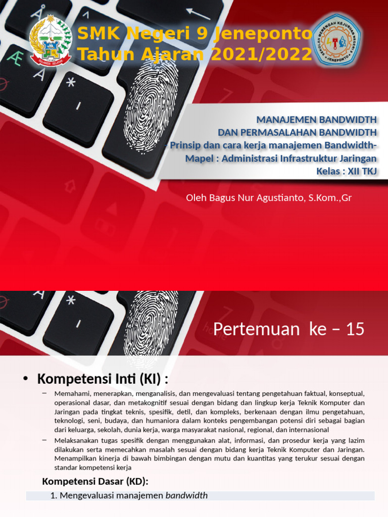 Prinsip dan cara kerja manajemen Bandwidth materi AIJ pertemuan ...