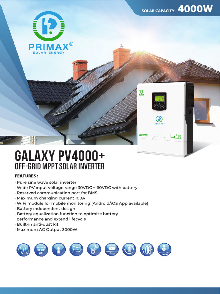 Galaxy Solar Inverter pv4000 | PDF